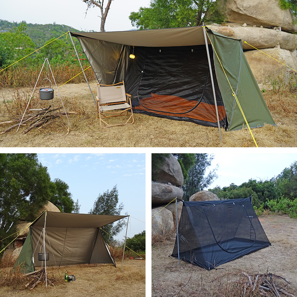 Camping Baker Tent Bushcraft Tent 2 Person - Hide Walker